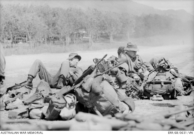 Nui Dat, South Vietnam. 1968-06. Members of 1st Battalion, The Royal ...