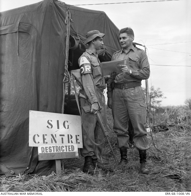 Phuoc Tuy Province, South Vietnam. 1968-11-12. Outside the Signals ...