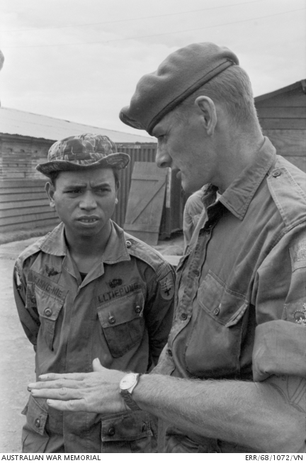 Pleiku, South Vietnam. 1968-12. Warrant Officer Class 2 John Grafton of ...