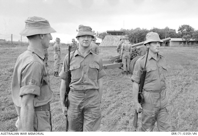 Nui Dat, South Vietnam. July 1971. Warrant Officer Class 2 (WO2) A. J ...