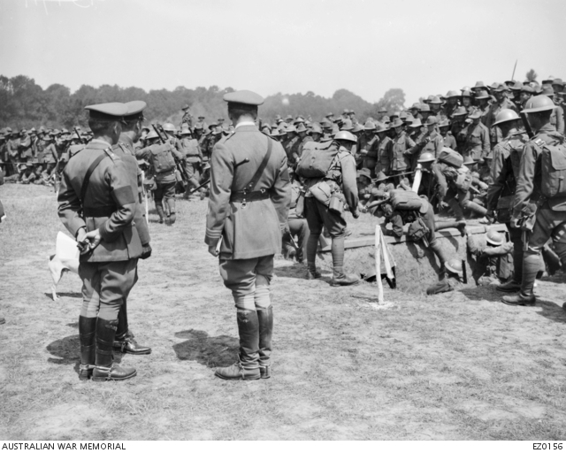 While visiting a sports meeting of the Australian 5th Division in ...