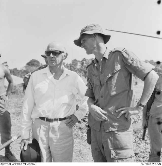 Phuoc Tuy Province, South Vietnam. April 1970. The Minister for ...
