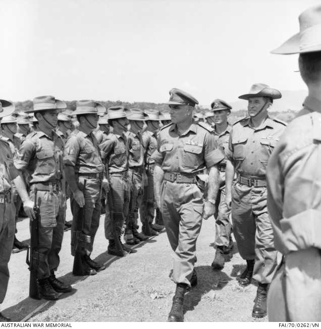 Nui Dat, South Vietnam. c. 15 May 1970. The Commander of the 1st ...