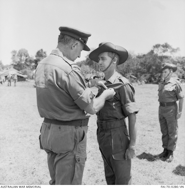 Nui Dat, South Vietnam. May 1970. The Commander of the Australian Force ...
