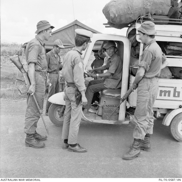 Phuoc Tuy Province, South Vietnam. July 1970. Private Peter Petherick ...
