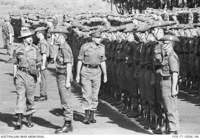 Nui Dat, South Vietnam. 5 October 1971. Commander of the 1st Australian ...