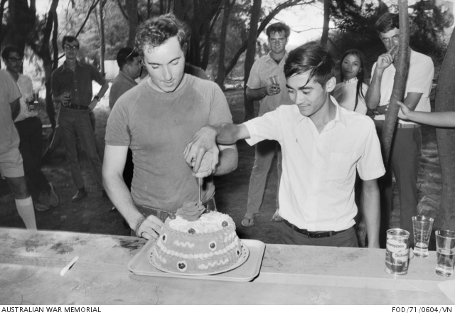 Vung Tau, South Vietnam. 12 December 1971. Corporal Fred Gould, 21, of ...