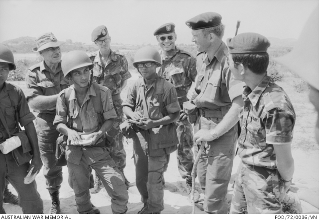 Phuoc Tuy Province, South Vietnam. 29 February 1972. Listening in on a ...