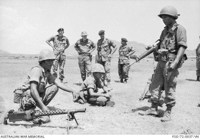 Phuoc Tuy Province, South Vietnam. 29 February 1972. Cambodians at the ...