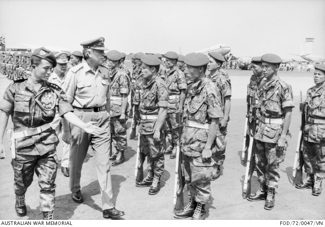 The Commander of the Australian Army Assistance Group in South Vietnam ...
