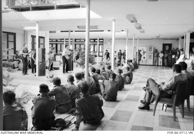 Australian singer Col Joye and his band, the Joye Boys, perform for ...