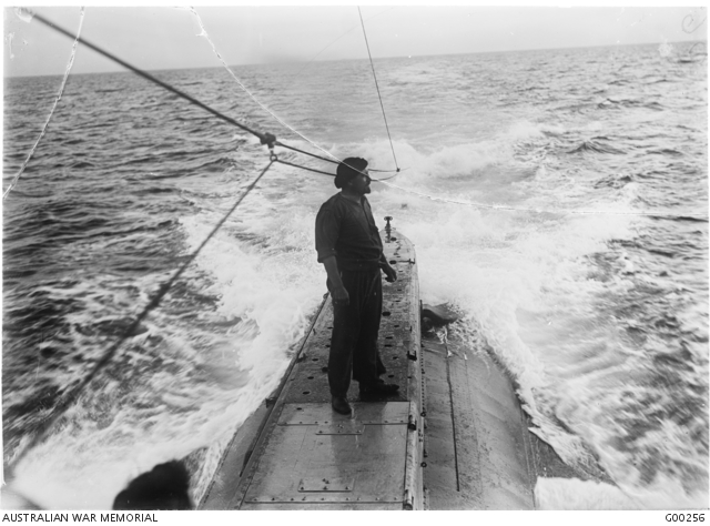 No doubt about his sea legs: One of the crew of the British Royal Navy ...