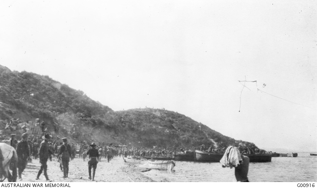 Gallipoli Peninsula, Turkey. 26 April 1915. Looking towards the ...