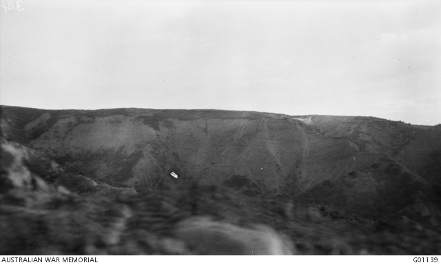 Gallipoli Peninsula, Turkey. 1915. Sari Bair Ridge from Nek to Walker's ...