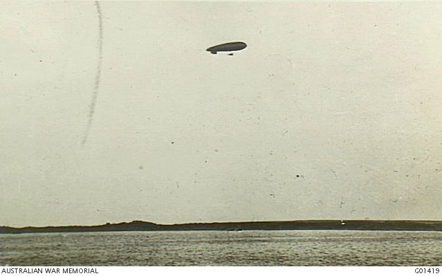 Imbros, Greece. September 1915. The "Silver Sausage". This small ...