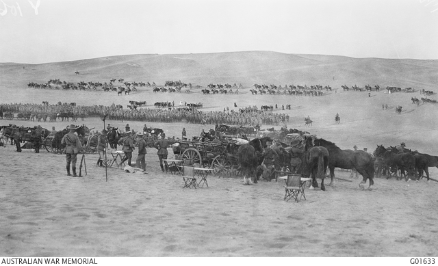 1st Australian Division manoeuvres. Division Headquarters are in the ...