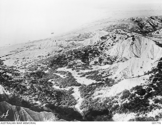 View looking north from the cliff west of Russell's Top, showing No 1 ...