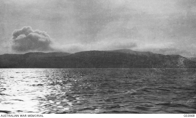 Kilid Bahr Plateau under cloud taken from Chanak. One of a series of ...
