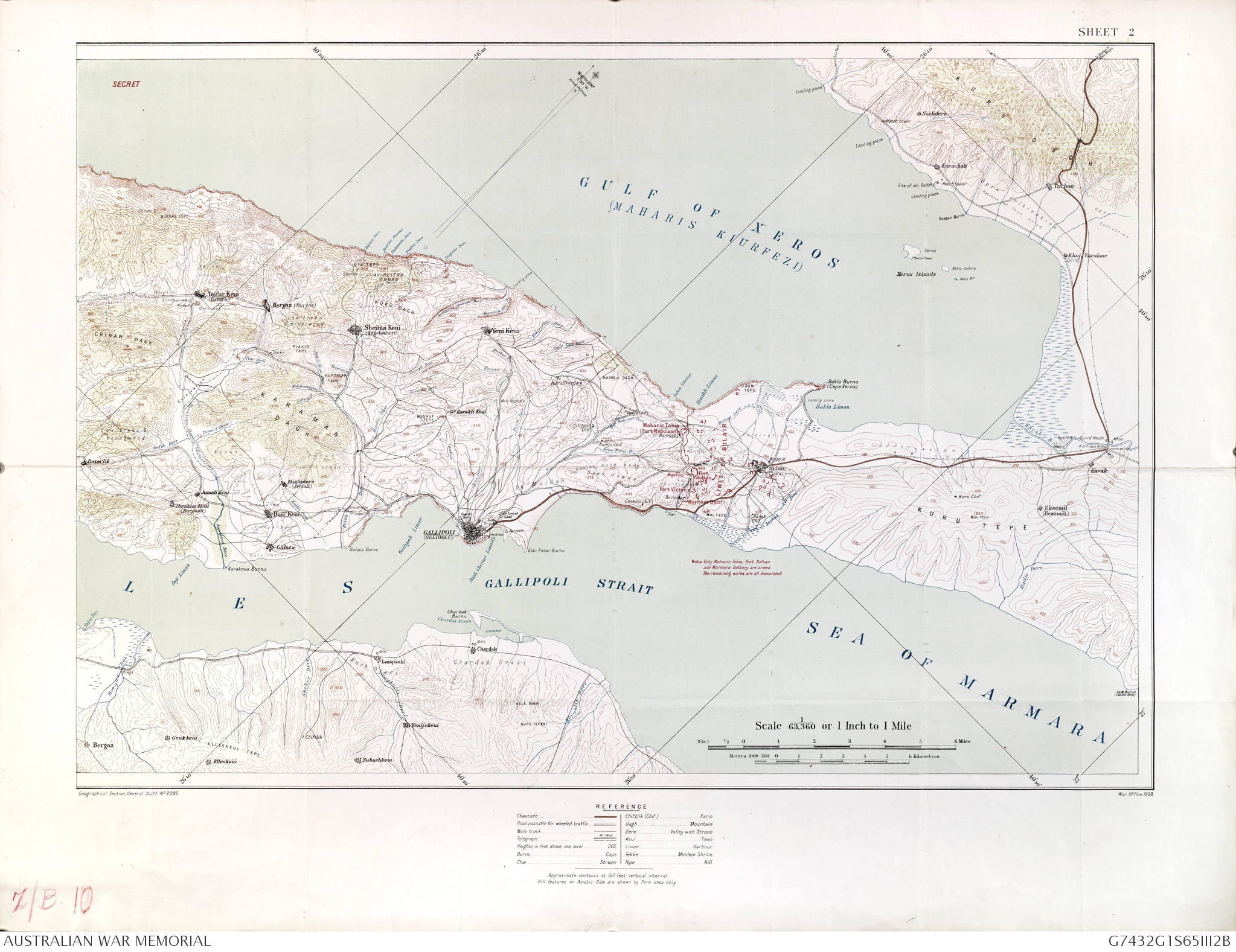 Map of Peninsula of Gallipoli | Australian War Memorial