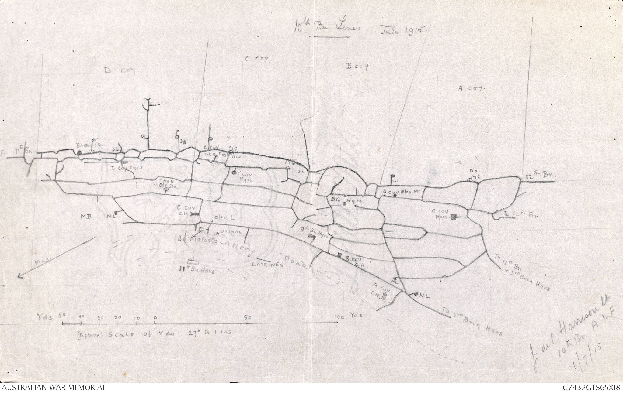 10th Bn lines July 1915 | Australian War Memorial