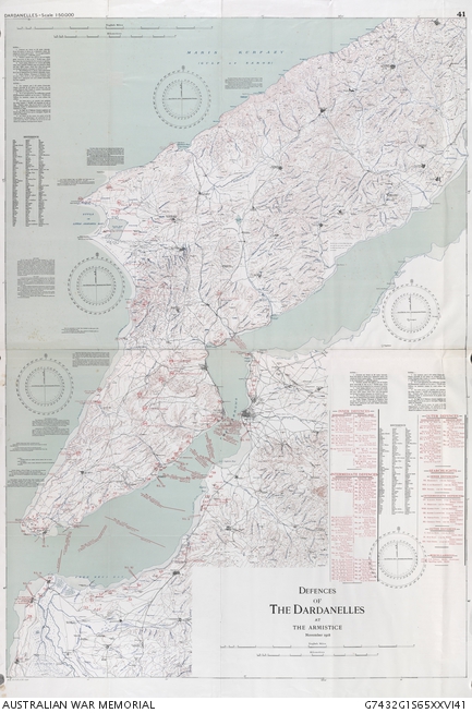 Defences of the Dardanelles Nov 1918 | Australian War Memorial