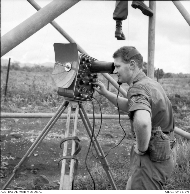 Vietnam. 1967-06. Sergeant Barry Baxter of Mosman, NSW, a member of the ...