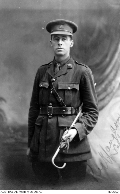 Signed studio portrait of Captain Reginald Yorke Langdon MC, of the 3rd ...