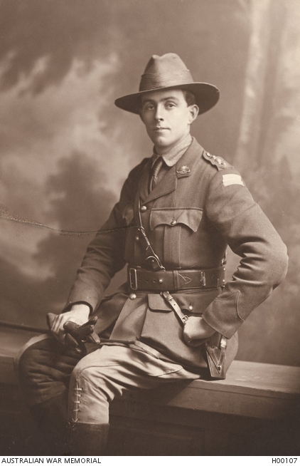 Studio portrait of Captain Gordon Peters 12th Battalion of Goodwood ...
