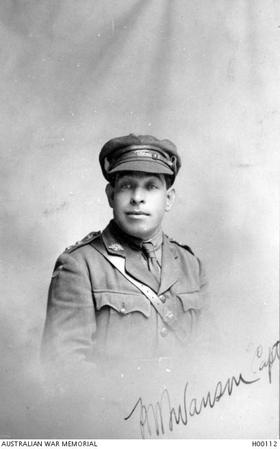 Signed studio portrait of Captain Percy Manson Swanson, 41st Battalion ...