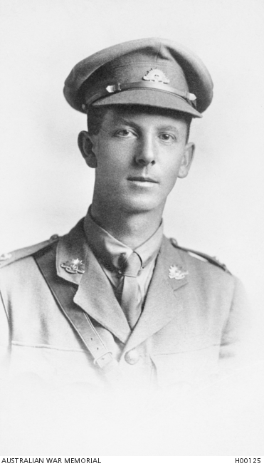 Studio portrait of Lieutenant Alan John Atkinson 12th Battalion of ...