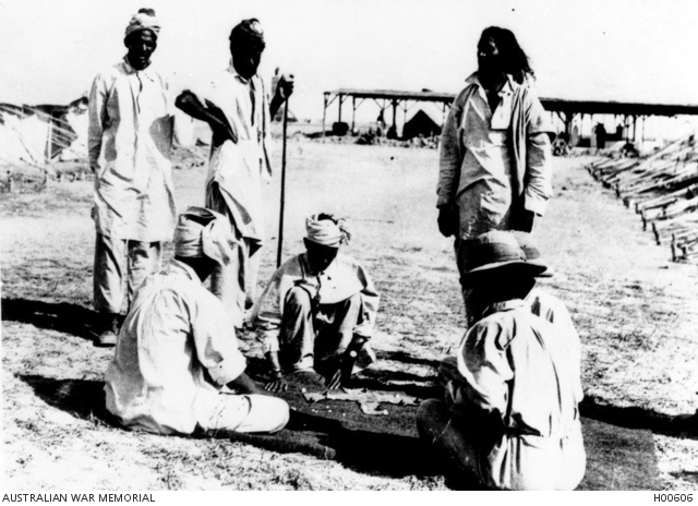 A group of patients (sitting) at 44 Imperial General Hospital, Belah ...