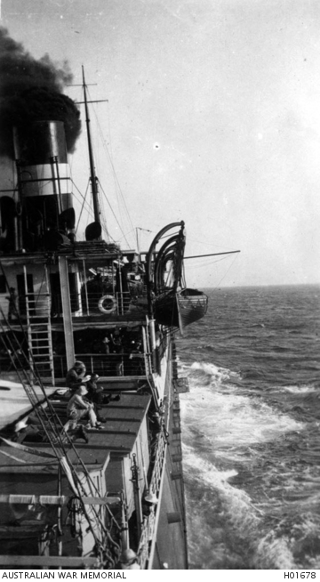AT SEA. 1919. HMAT TAKADA HEADING FOR AUSTRALIA. | Australian War Memorial