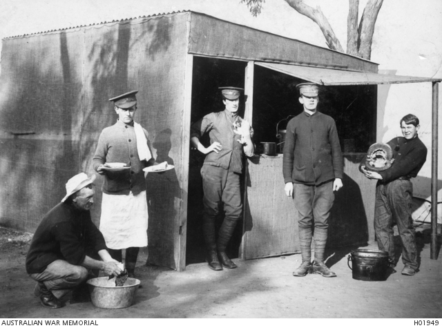 BROADMEADOWS, VICTORIA. 1916. AN ARMY COOKHOUSE AND STAFF. | Australian ...