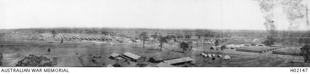 HOLSWORTHY, NSW. PANORAMIC VIEW OF THE ARMY CAMP. | Australian War Memorial