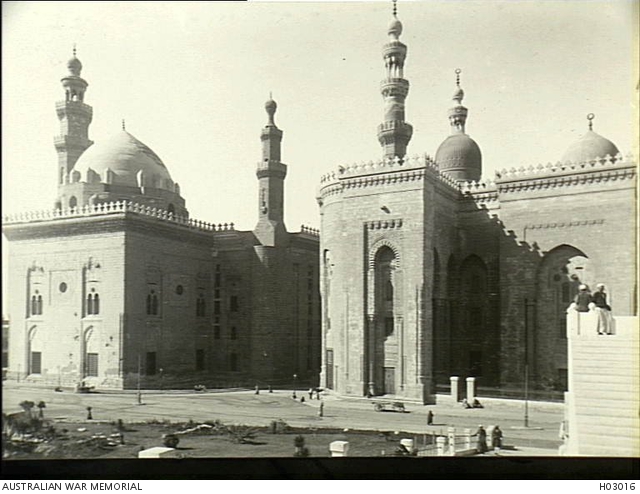 Cairo, Egypt. c. 1916. The Sultan Hassan and Coronation Mosques ...