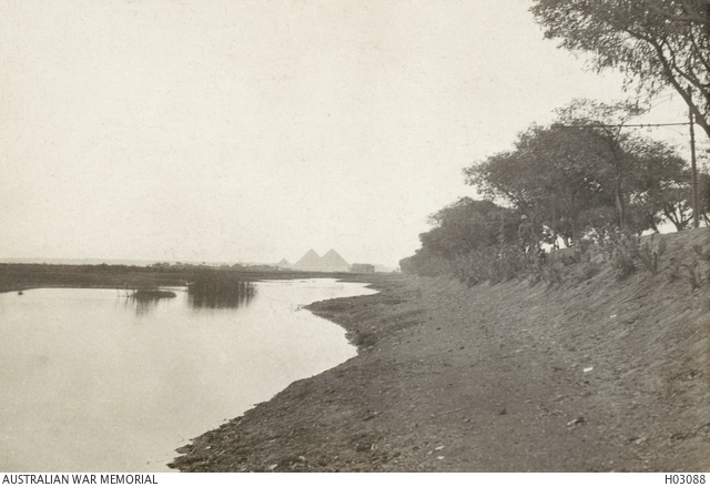 Five miles from the pyramids. | Australian War Memorial