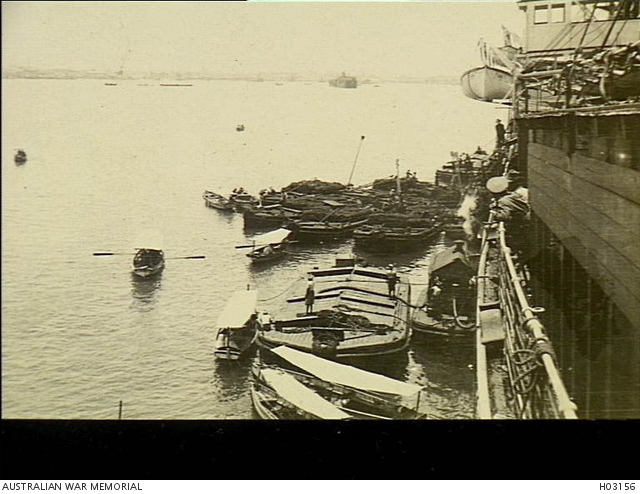Colombo, Ceylon. c. 1915. The Australian transport ship Star of ...
