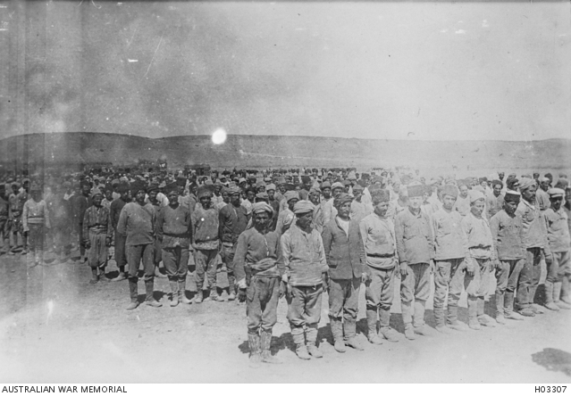 Hamadan, Persia. c. 1918. A battalion of Turkish-Armenian soldiers ...