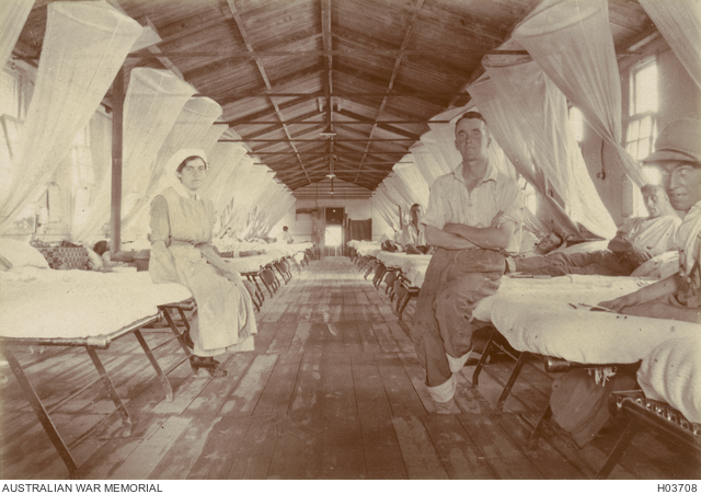 Salonica, Greece. c. 1917. One of the wards at the 50th British General ...