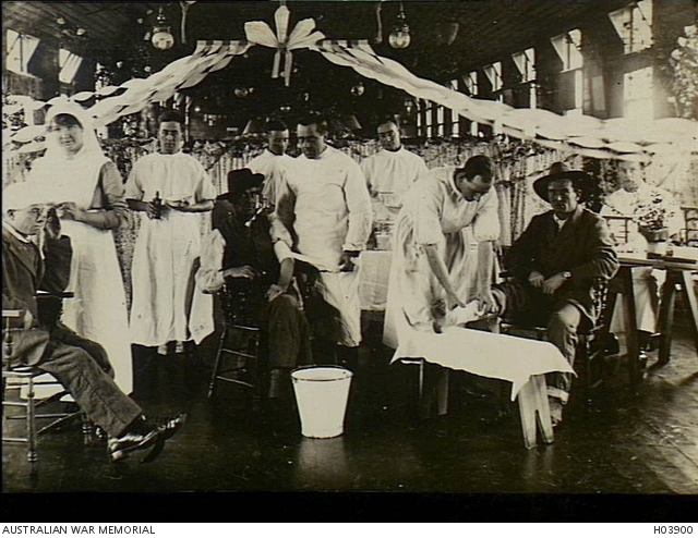 Dartford, England. 1918-12. The dressing station at No 3 Australian ...