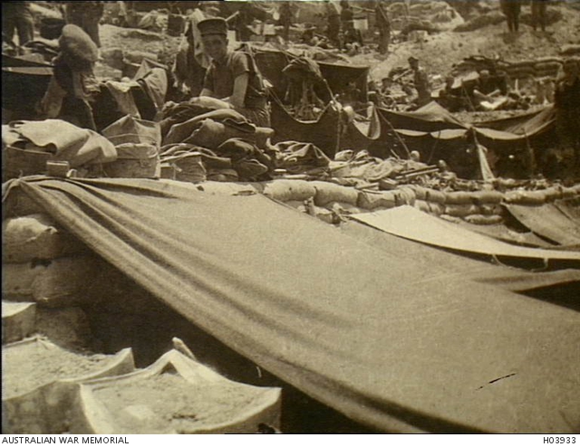 Courtney's Post, Gallipoli. 1915. An Anzac Corps encampment under ...