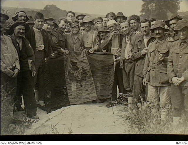 Plymouth, England. 1918-07. A group of survivors from the sunken ...