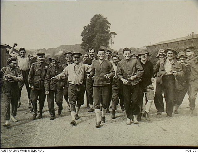 Plymouth, England. 1918-07. A group of survivors from the sunken ...