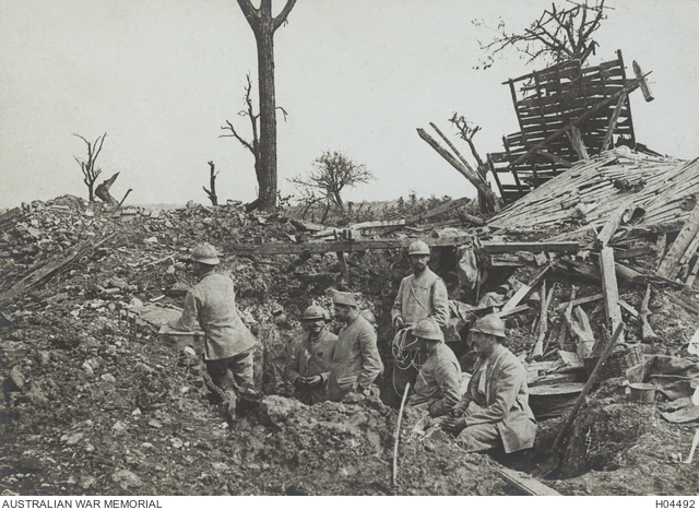 Aisne Area, France. 1918-07-28. An observation post of the French 51st ...