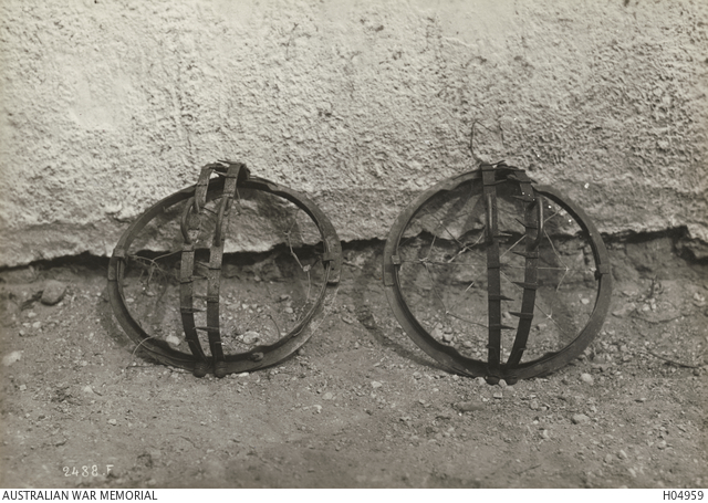 Traps used by the Austrians. | Australian War Memorial