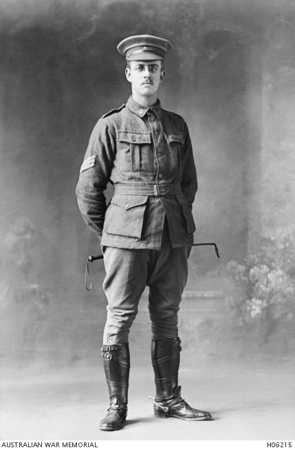 Studio portrait of 2307 Private (Pte) William Pritchard Bassett, 6th Light Horse Regiment (LHR ...