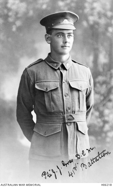 Studio portrait of 875 Private (Pte) James John Gray, DCM, 41st ...