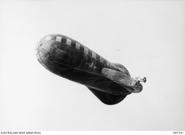 C. ?1917. A KITE BALLOON IN FLIGHT ON THE WESTERN FRONT. (CANADIAN ...