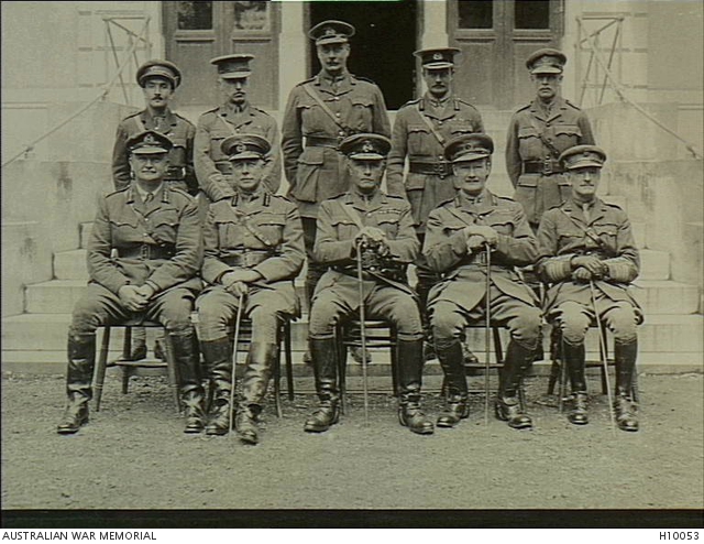 Salonica, Greece. c. 1918. Group photograph of British Army General ...