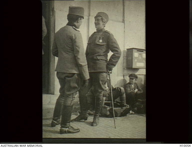 Salonica, Greece. c. 1918. Serbian Army Sergeant Major Flora Sandes ...